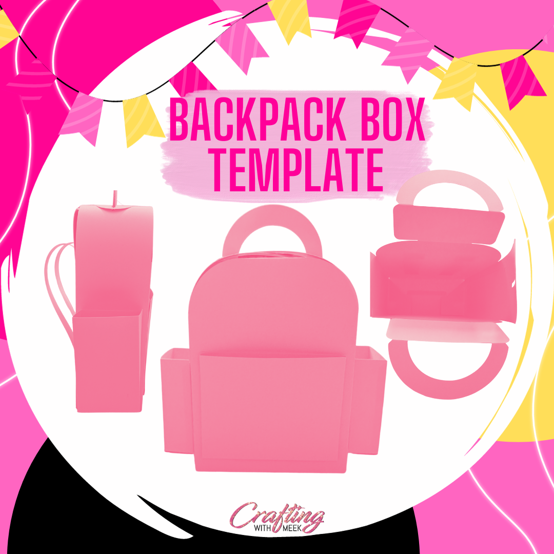 Backpack Template SVG - DIGITAL DOWNLOAD | Crafting With Meek LLC