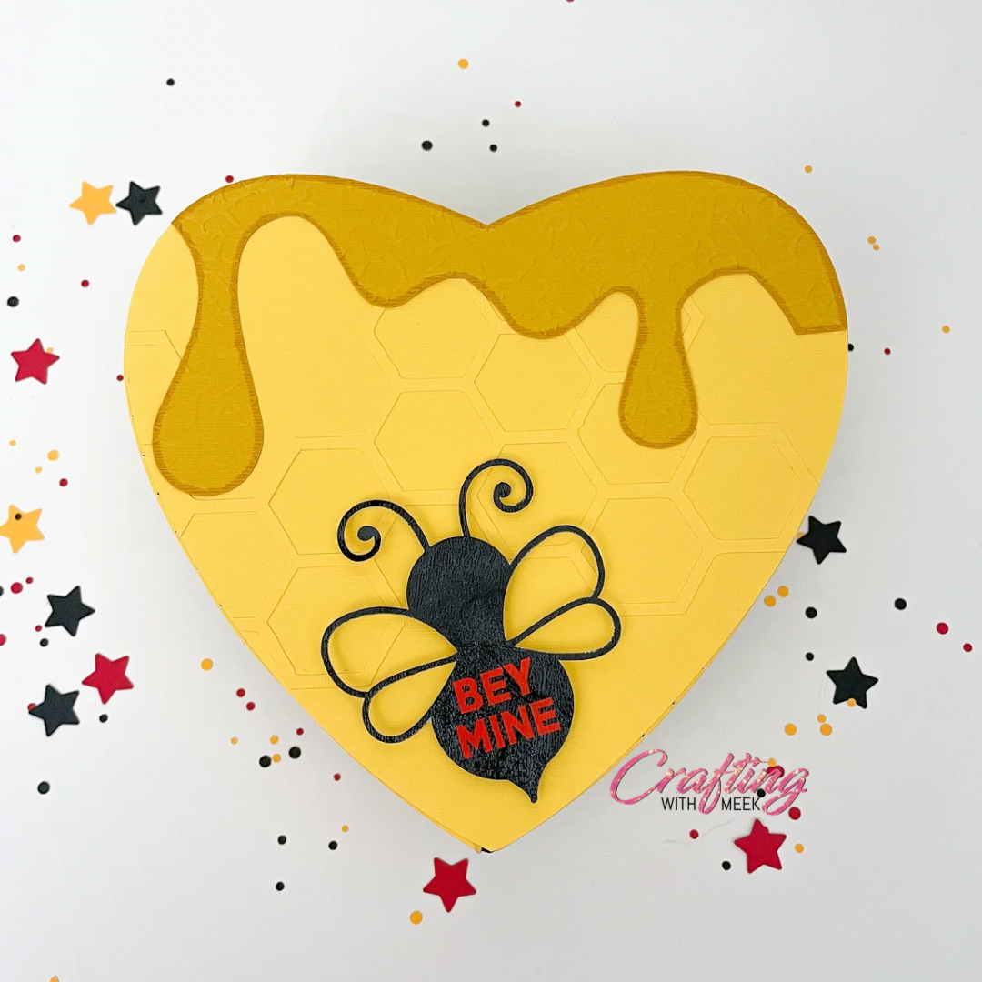 Heart Box - Bee SVG Digital Download | Crafting With Meek LLC