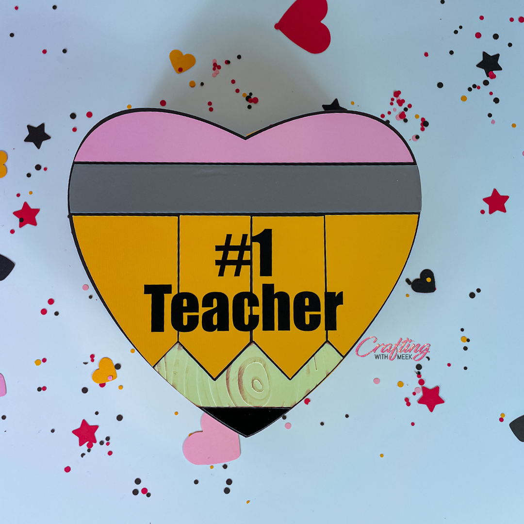 Heart Box - Pencil SVG Digital Download | Crafting With Meek LLC