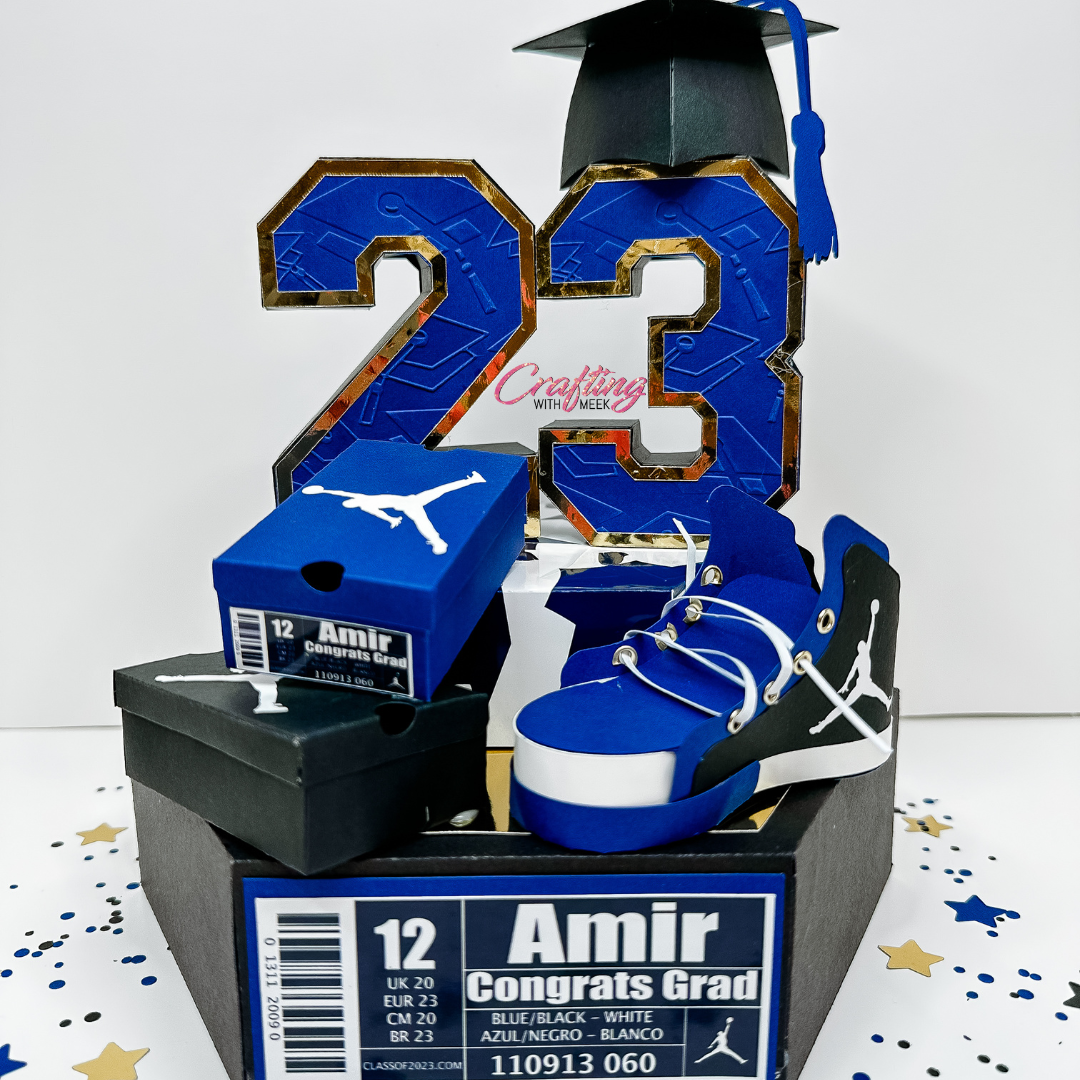 3D Graduation Cake Topper/Centerpiece | Crafting With Meek LLC
