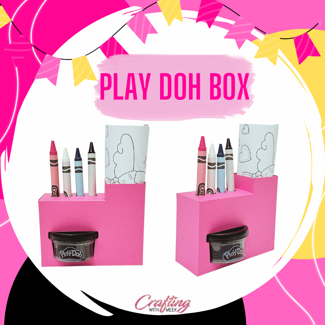 Play Doh & Coloring Sheet Box | Crafting With Meek LLC